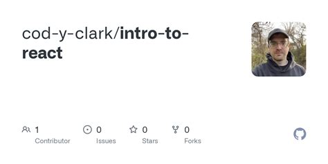GitHub Cod Y Clark Intro To React