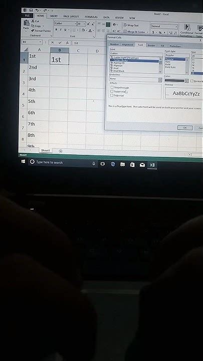 Ms Excel How To Use Superscript Using Shortcut Key Ms Excel Youtubeshorts Ytshorts Short