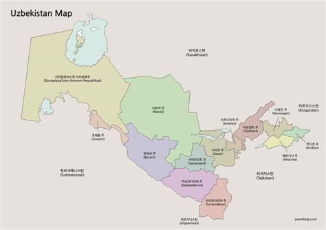 우즈베키스탄 지도 A3 사이즈 무료 다운로드 Map Map Screenshot Art