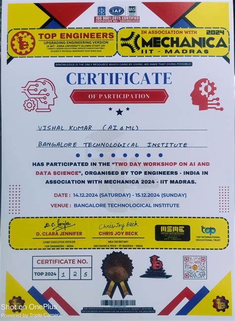 Ai Datascience Iitmadras Machinelearning Techinnovation Vishal Kumar