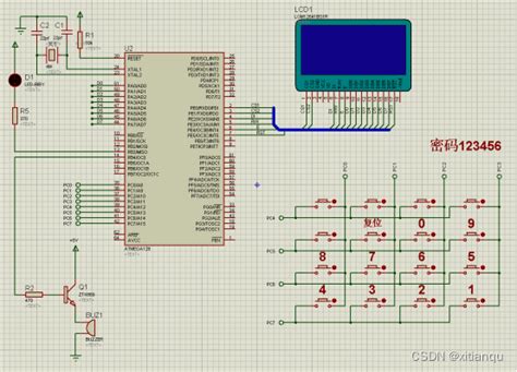 基于atmega128单片机的lcd12864显示密码锁lcd12864通过按键输入0~9 Csdn博客