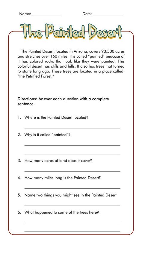 Rd Grade Reading Comprehension Worksheets Reading Comprehension Worksheets Rd Grade Reading