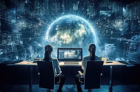 Two Male Software Engineers Discuss Live Analysis Managers And Data Scientists Collaborate In A