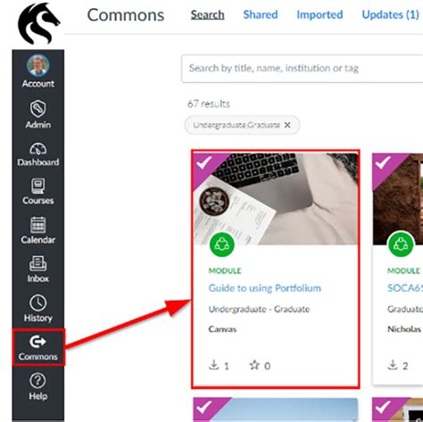 Pulling A Commons Item Into Your Course Resources Ldti Teaching Resources Learning Design