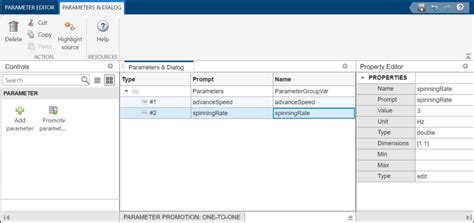 Author Parameters In System Composer Using Parameter Editor