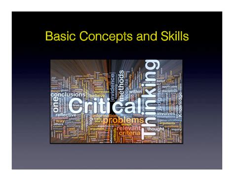 Basic Concepts And Skills Exercises Logic Docsity