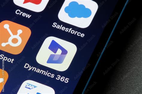 Portland Or Usa Dec 13 2021 Microsoft Dynamics 365 App Icon Is