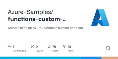 Github Azure Samples Functions Custom Handlers Sample Code For Azure