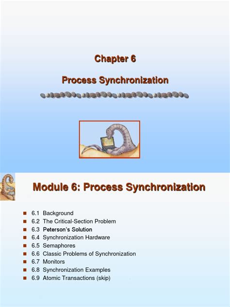 Silberschatz Ch06 Process Synchronization Pdf Kernel Operating