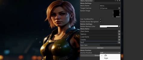 Unity Menu Generator Indieimpulse