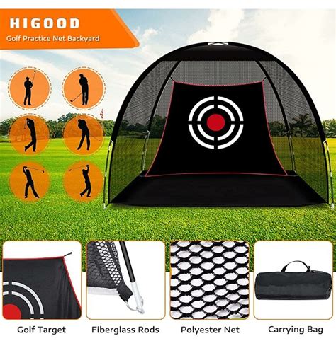 Higood 뒷마당용 골프 연습 네트 골프 네트 뒷마당 운전용 골프 네트 실내 실외용 골프 타격 훈련 티몬