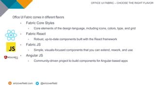 Use Office Ui Fabric React To Build Beauty With SharePoint PPT