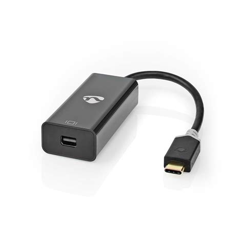 USB Adapter USB Gen USB Type C Male Mini DisplayPort M Round Gold Plated