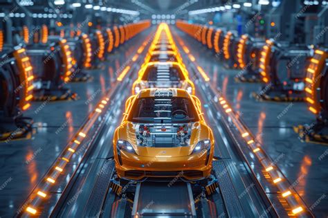 Automatic Robotic Assembly Line For Robots And Modern Machines Ai Generated Premium Ai