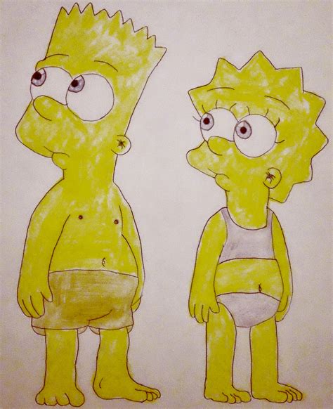 [the Simpsons] Bart And Lisas Beach Confusion By Thereedster On Deviantart