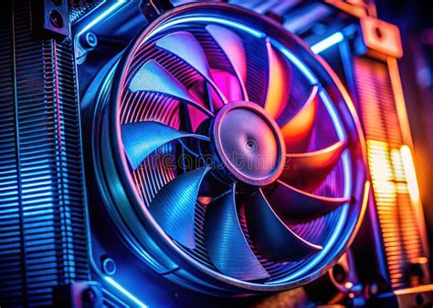 Detailed Closeup Of A Highperformance Cpu Cooling System In A Dark