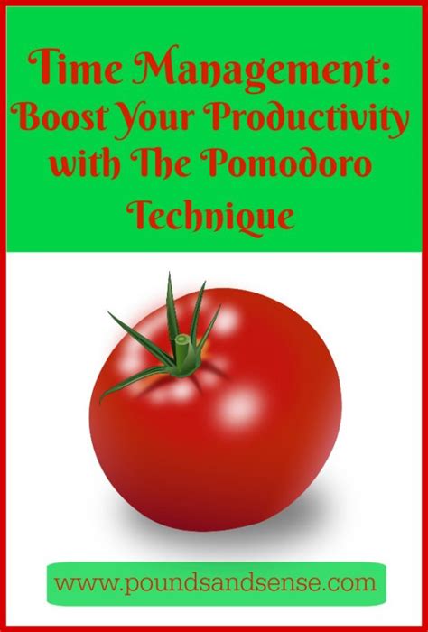 Time Management Boost Your Productivity With The Pomodoro Technique