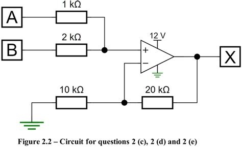 Solved An Amplifier With Two Inputs Is Designed As Shown In Figure 22