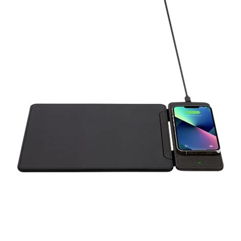 Griffin Technology Griffin Wireless Charging Vegan Leather Mousepad Walmart Business Supplies
