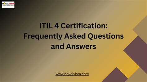 Itil 4 Certification Frequently Asked Questions And Answers Ppt