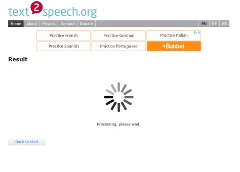 Text2spech Is In Slow Proces And Can Not Work Anymore And I Dont Know