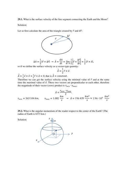 Angular Momentum Excercises Docsity