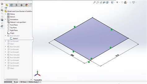 Model Lead Screw Bracket In Solidworks Mechnexus