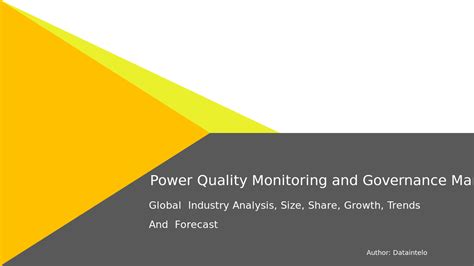 Power Quality Monitoring And Governance Market Report Global Forecast From 2025 To 2033
