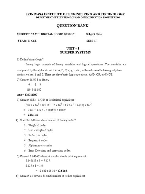 dld question bank word pdf random access memory read only memory