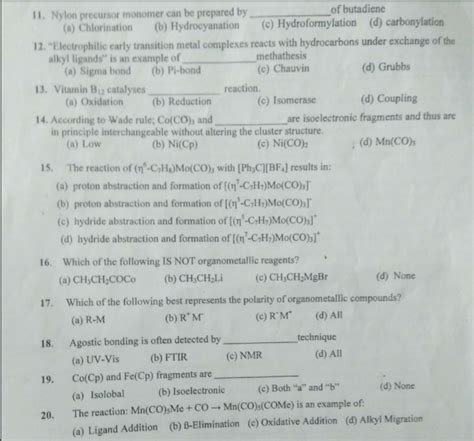 solved 1 which statement about a catalyst is incorrect a