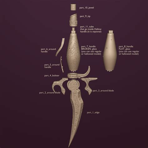 🤴 Prince Of Persia Sands Of Time Dagger 3d Print Model・ Stl File For 3d