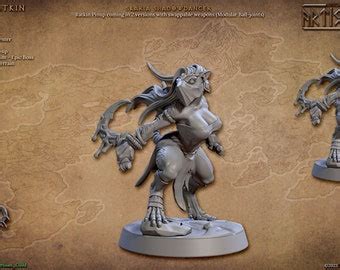 Ratman Bomber Female Fantasy Miniature Female Skaven Pinup Miniature