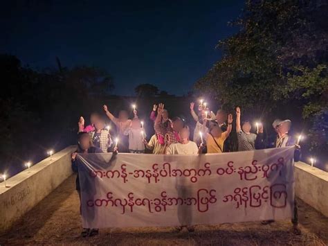 ကလေးမြို့ ပင်မသပိတ် အင်အားစုများ စစ်အာဏာရှင် ဆန့်ကျင်ရေး ညသပိတ် ပြုလုပ် Khit Thit Media