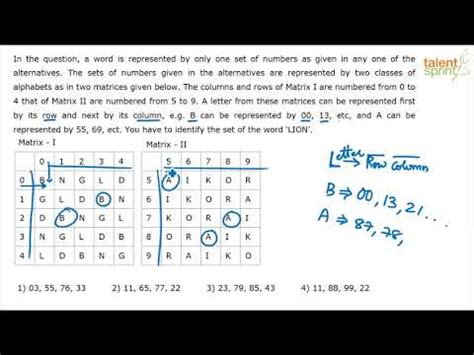 Matrix Question Solution Miscellaneous Additional Example 15 Reasoning Ability