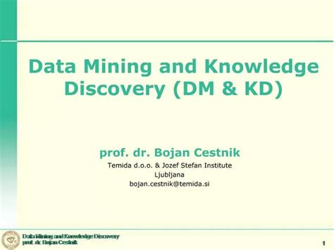 Ppt Data Mining And Knowledge Discovery Dm Kd Powerpoint Presentation Id408502