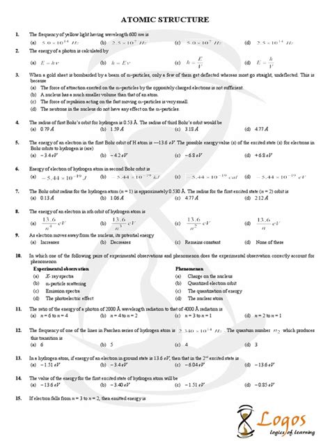 atomic structure 1 ass ii final e pdf atoms electron
