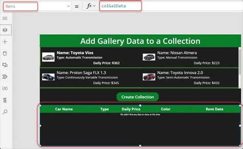 How To Add Gallery Data To A Collection In Power Apps