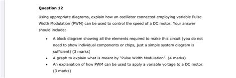 Solved Question 12 Using Appropriate Diagrams Explain How