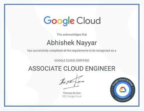 Abhishek N On Linkedin Gcpcloud Certification Cloudengineer