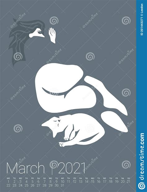 Vector Erotic Calendar Stock Vector Illustration Of Lovely