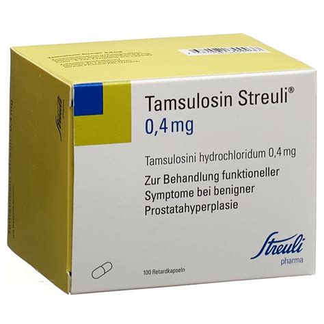 Tamsulosine Streuli Ret Kaps 04 Mg Blist 100 Stk Online Bestellen