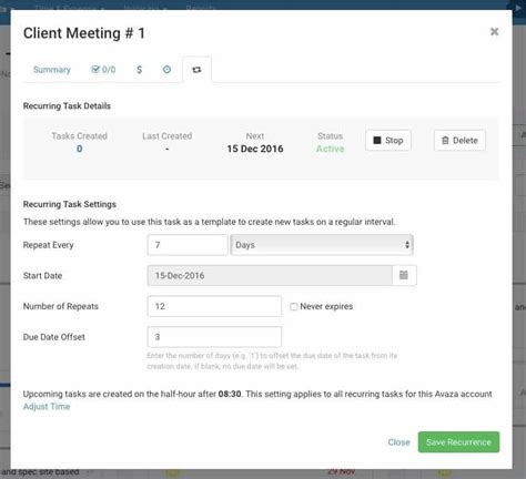 Use Recurring Tasks To Jumpstart 2017