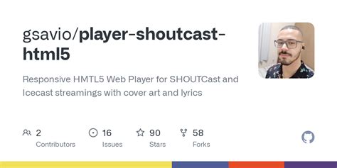 Github Gsavioplayer Shoutcast Html5 Responsive Hmtl5 Web Player For Shoutcast And Icecast