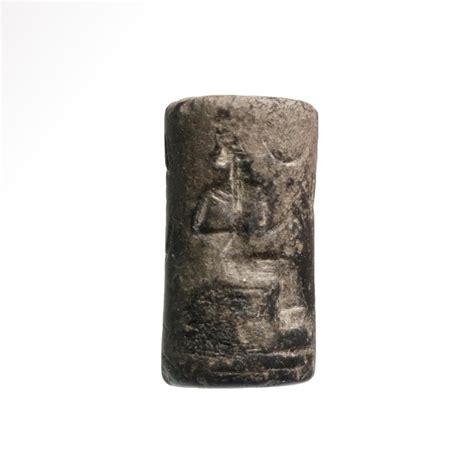 Mitanni Steatite Cylinder Seal Presentation Scene Catawiki
