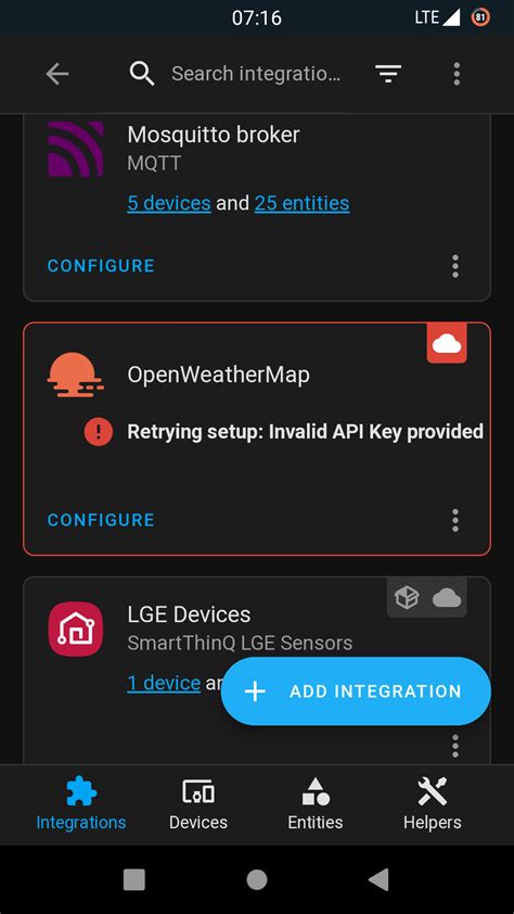 Openweathermap Integration Always Show Invalid Api Key · Issue 77795