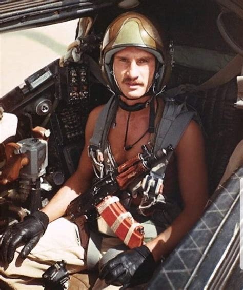 A Soviet Mi 24 Hind Pilot With An Aks 74u Soviet War In Afghanistan