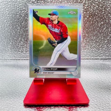 2022 Topps Chrome 41 Zach Pop Rookie Refractor Ebay