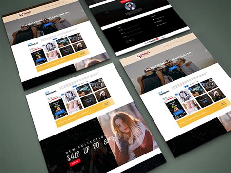 Web UI Template Behance