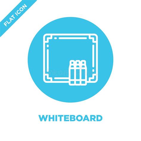 Whiteboard Icon Vector From Stationery Collection Thin Line Whiteboard Outline Icon Vector