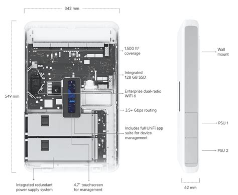 Unifi Dream Wall Tech Specs